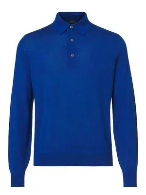 TOM FORD Cashmere And Silk Polo Sweater - Blue