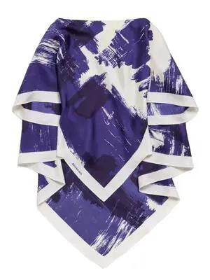 Balenciaga Paintbrush Cape Top - Blue