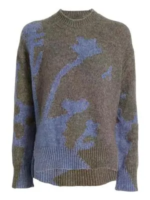 Proenza Schouler White Label Cathy Wool Knit Sweater - Grey