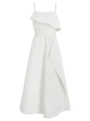 Proenza Schouler White Label Reign Dress In Washed Cotton - Neutrals