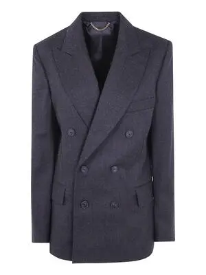 Victoria Beckham Beatrice Wool Blazer - Gray