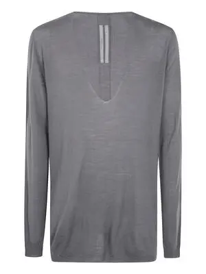 Rick Owens Oversized V-neck Wool Sweater - Gray