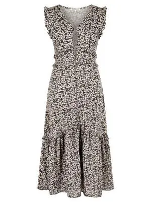 BRUNNA.CO BRUNNA.CO Floral Print Cotton Midi Dress
