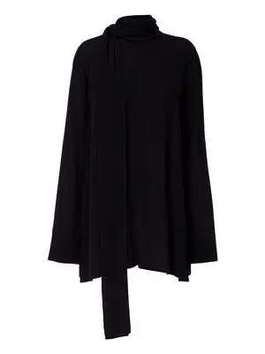TOTEME Toteme Scarf Detail Blouse In Desert Viscose Black