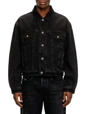 DIESEL® Drangert Denim Jacket - Black