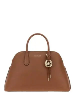 Michael Kors Michael Kors Freddie Leather Handbag With MK Monogram And Logo Charm Leather