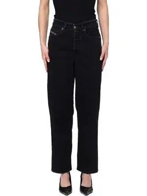 DIESEL® D-went High-waisted Straight Fit Jeans - Black