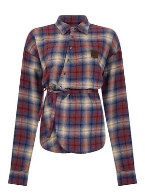Dsquared2 Plaid Wrap Shirt - Fantasy