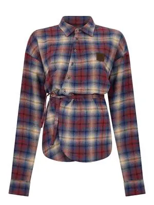 DSQUARED2 Dsquared2 Plaid Wrap Shirt