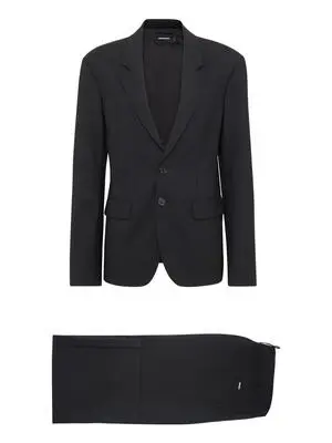 Dsquared2 Tropical Wool Suit - Black