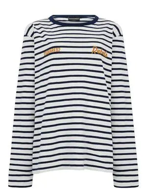 Dsquared2 Striped Cotton Jersey Long Sleeve T-shirt - Fantasy