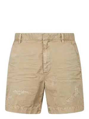 Dsquared2 Garment Dyed Distressed Shorts - Black