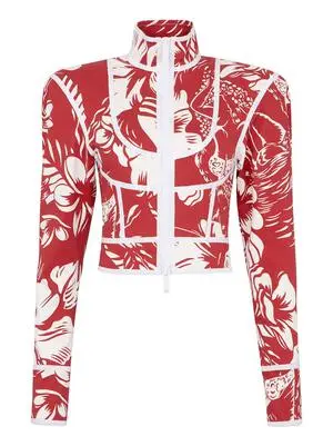 Dsquared2 Dancing Flowers Zip-up Jacket - Black