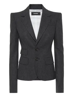 Dsquared2 Bianca Pinstripe Wool Blazer - Fantasy