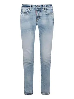 Dsquared2 Light Wash Skinny Jeans - Blue
