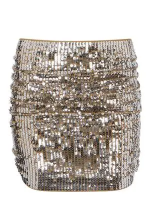Dsquared2 Sequined Mini Skirt - Silver