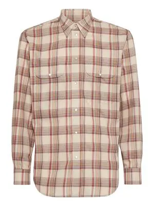 Dsquared2 Dean Vintage Checked Shirt With Lamé Yarn - Fantasy
