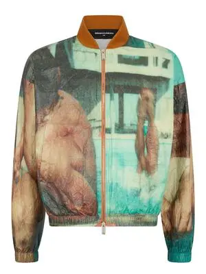 Dsquared2 Tom Bianchi X 80's Bomber Jacket - Black