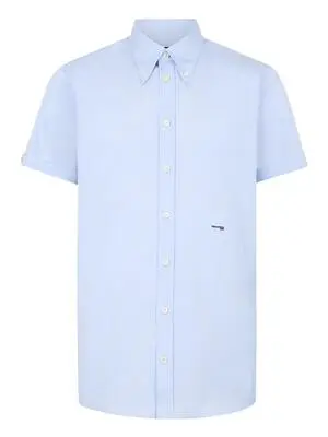 Dsquared2 Short Sleeve Slim Fit Shirt - Blue