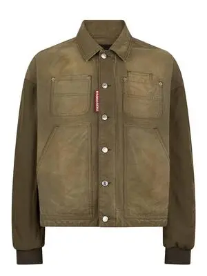 Dsquared2 Garment-dyed Carpenter Kaban Jacket - Grey