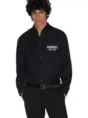 Dsquared2 Ceresio 9 Dropped Shoulder Shirt - Black