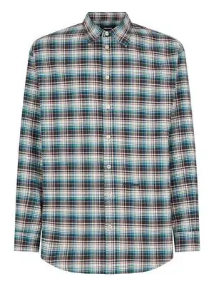 Dsquared2 Layered Sleeves Checked Shirt - Fantasy