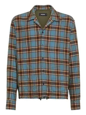 Dsquared2 Checked Drawstring Hybrid Shirt - Fantasy