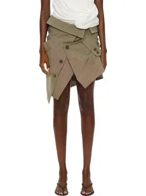 Christopher Esber Banyan Deconstructed Mini Skirt - Brown