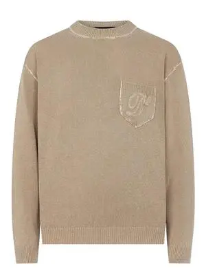 Dsquared2 Jersey Stitch Pullover With Chest Pocket - Black