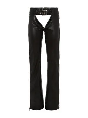 DSQUARED2 Leather Chaps With Buckles