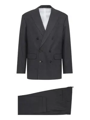 Dsquared2 Casablanca Double-breasted Worsted Wool Suit With Stripe Detail - Fantasy