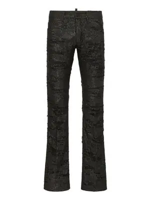 Dsquared2 Gold Disco Wash Sharpei Bootcut Flared Jeans - Black