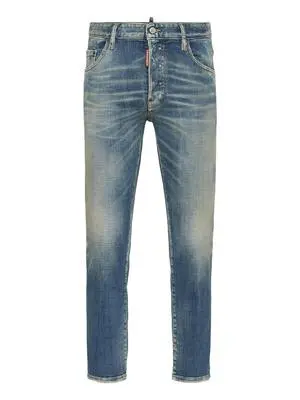 Dsquared2 Medium Wash Skater Jeans - Blue