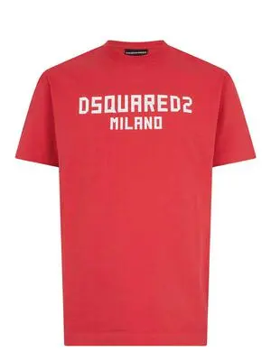 Dsquared2 Milano Cool Fit Cotton T-shirt - Red