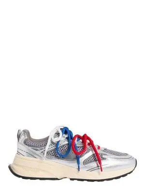 Dsquared2 Dsquared2 Sprinter Sneakers With Metallic Leather Silver