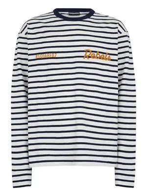 Dsquared2 Rebels Striped Long Sleeve T-shirt - Fantasy