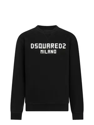 Dsquared2 Milano Cool Fit Crewneck Sweatshirt - Black