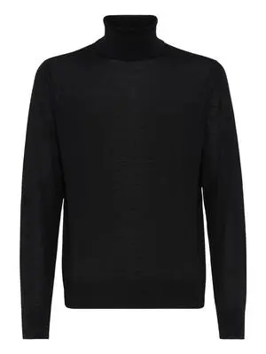 Dsquared2 Pure Virgin Wool Turtleneck Pullover - Black