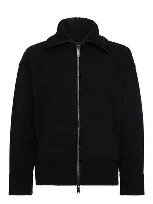 Dsquared2 Fake Stitch Zipped Cardigan - Black