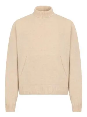 Dsquared2 Virgin Wool Turtleneck Pullover - Beige
