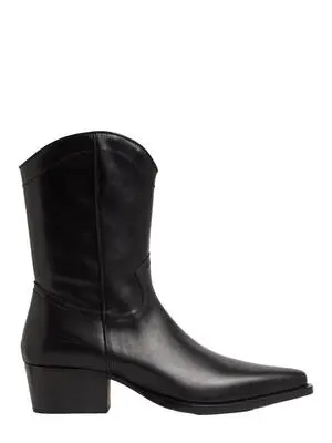 Dsquared2 Vintage Cowboy Ankle Boots - Black