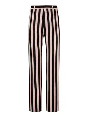 Dsquared2 Striped Wide Leg Pants - Black