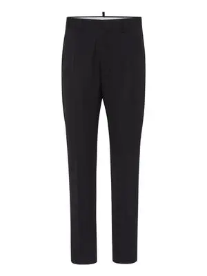 Dsquared2 Granite Wool Cigarette Trousers - Black