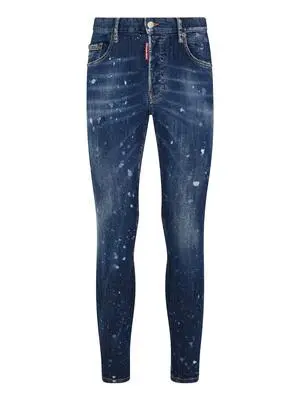 Dsquared2 Skinny Fit Jeans With Distressed Details - Blue
