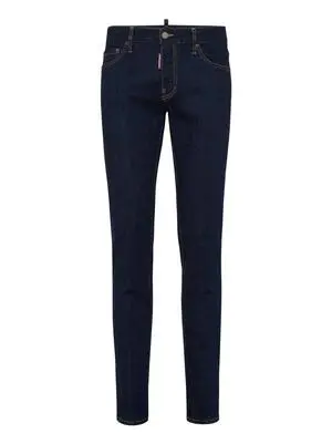 Dsquared2 Dark Rinse Wash Slim Jeans - Blue