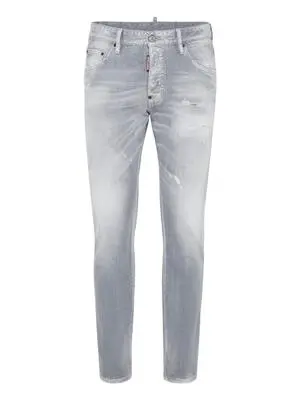 Dsquared2 Brushed Wash Skater Jeans - Grey