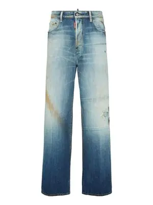 Dsquared2 Medium Rusty Wash Loose Jeans - Blue