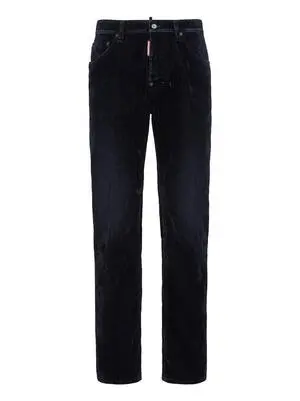 Dsquared2 Flocked Corduroy Jeans - Blue