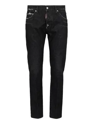 Dsquared2 Aviator Teddy Jeans - Black