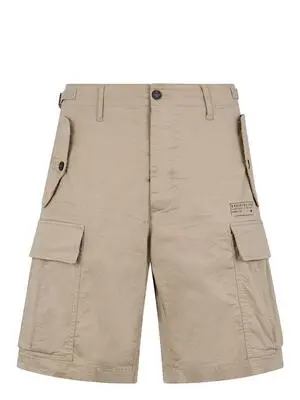 Dsquared2 Light Cotton Utility Cargo Shorts - Fantasy